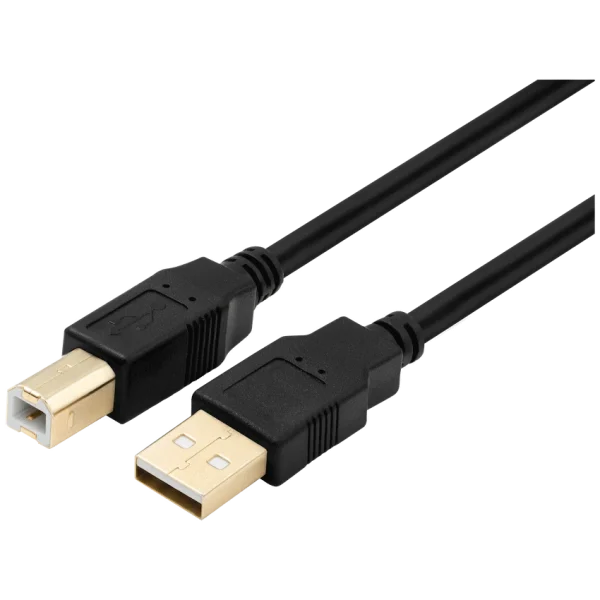Volkano Print Series USB Printer Cable 1.8m – Black – Volkano