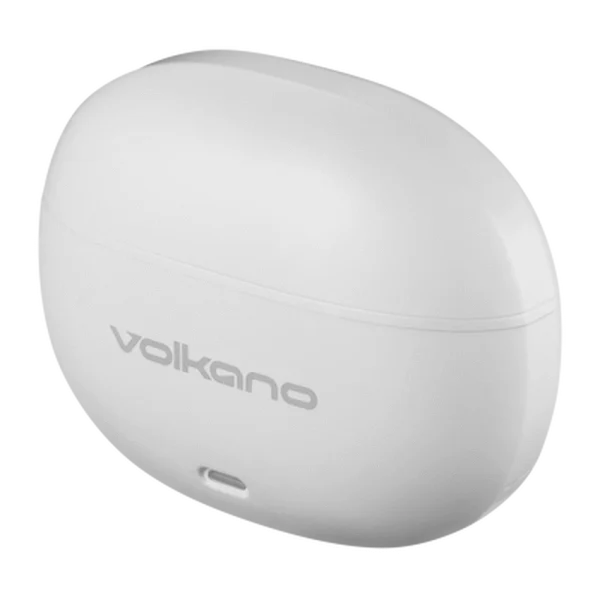 Volkano Pulse Series True Wireless Earphones with Charging Case – White ...