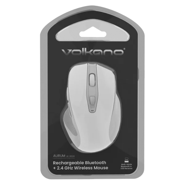 Volkano Aurum Series Bluetooth Wireless Mouse – White – Volkano