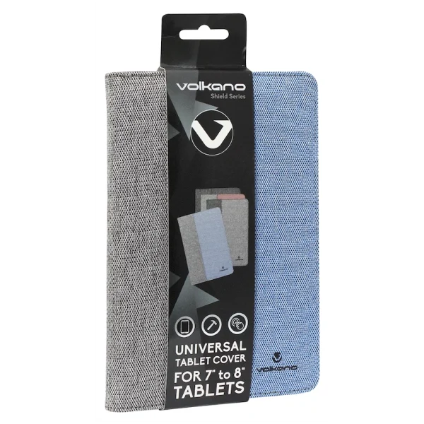 Volkano Tablet Cover 7″-8″ Shield Series – Grey/Blue – Volkano